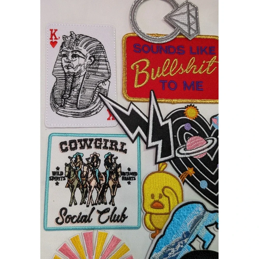 Office | Iron On Patches Unisex Os Multicolor New Mixed Lot 25pc Retro ...
